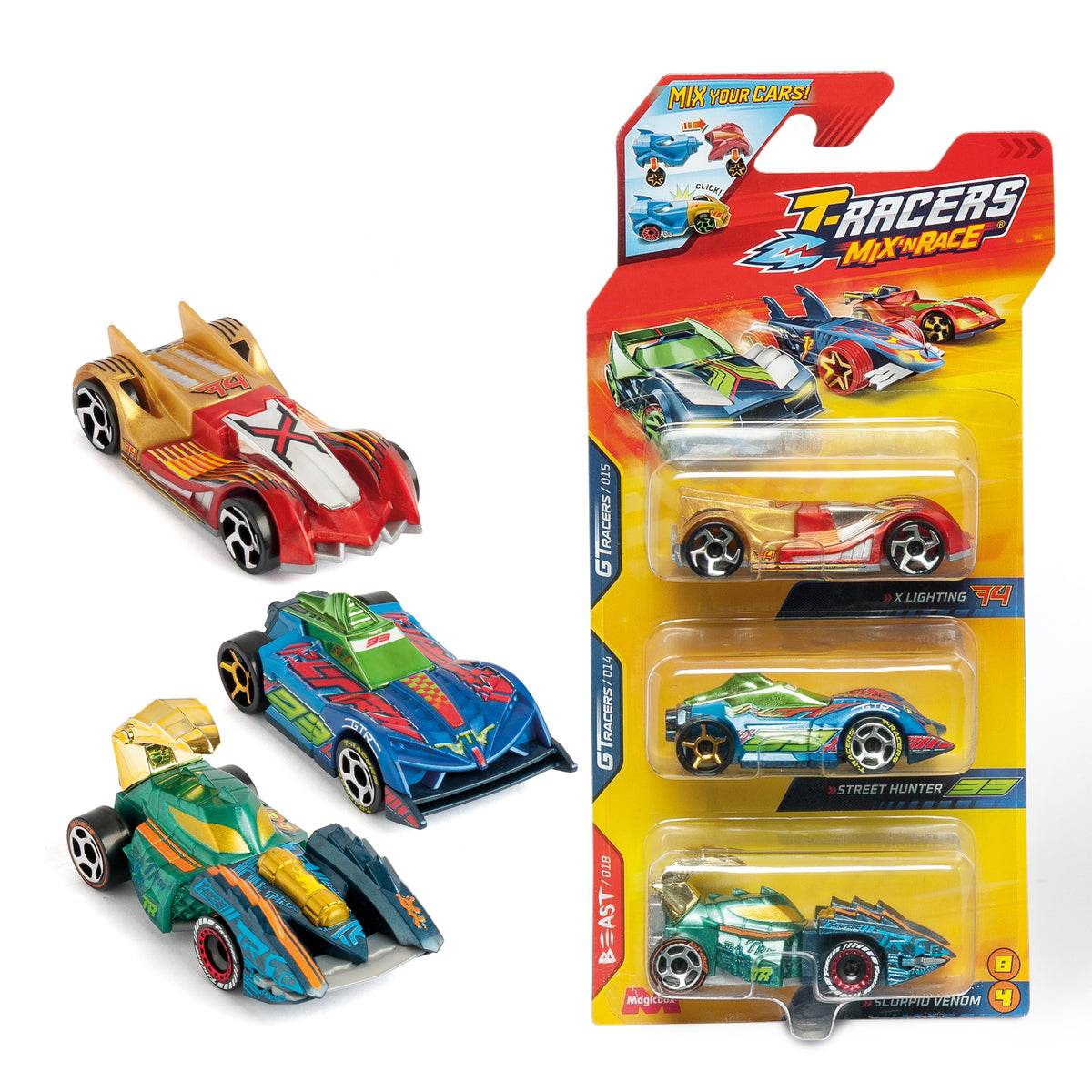 T-Racers Mix 'N Race - 3 Pack – Speed Track UK